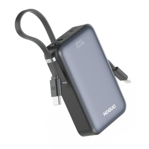 Hoguo - Mini Powerbank 10000mAH Panel LED Carga Rápida 22.5w c/ cables
